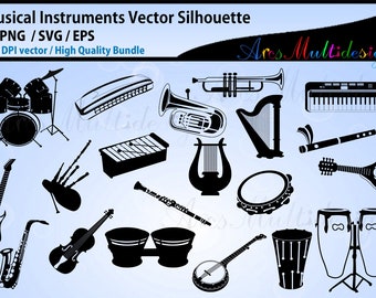 Buy Music Instruments Svg Bundle Guitar Svg, Music Drum Svg , Music ...