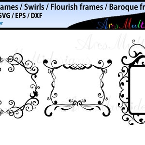 Fancy Frames SVG Bundle / Fancy Labels SVG / Baroque Frames Svg ...