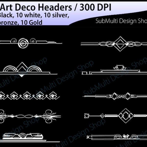 Art Deco Border - Etsy