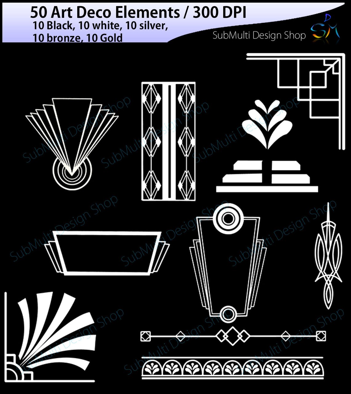 Art Deco / High Quality / Art Deco Elements / Art Deco Element - Etsy