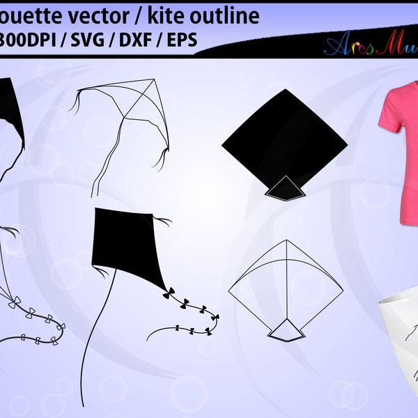 Kite Clipart - Etsy