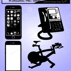 Technology Silhouette / 44 Technology / Electronics / Phone SVG/ EPS ...