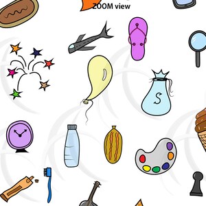 Hand Drawn Vector Clipart / Clip Art Bundle / Vector Bundle / Color ...