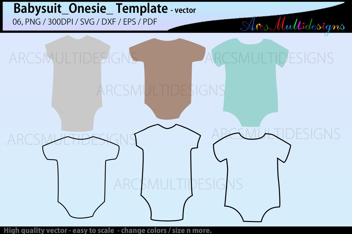 Babysuit Template / Onesie Template / Baby Shower Template - Etsy