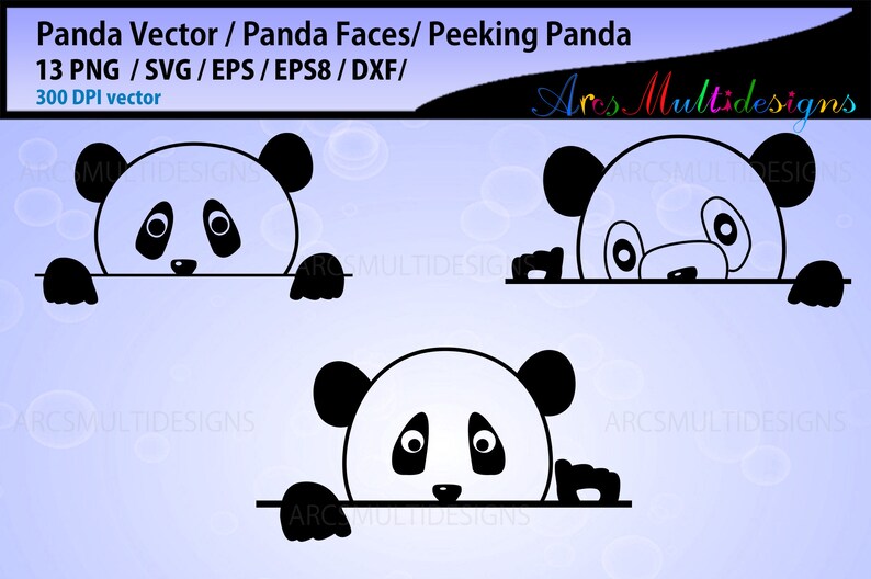 Panda SVG / Peeking Panda Svg / Panda Face Svg / Cute Panda - Etsy