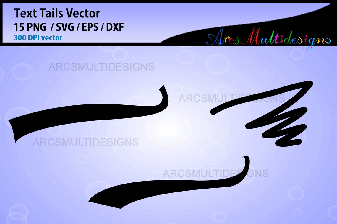 Text Tails SVG / Font Tails Svg / Swoosh Svg / Dividers Svg / - Etsy