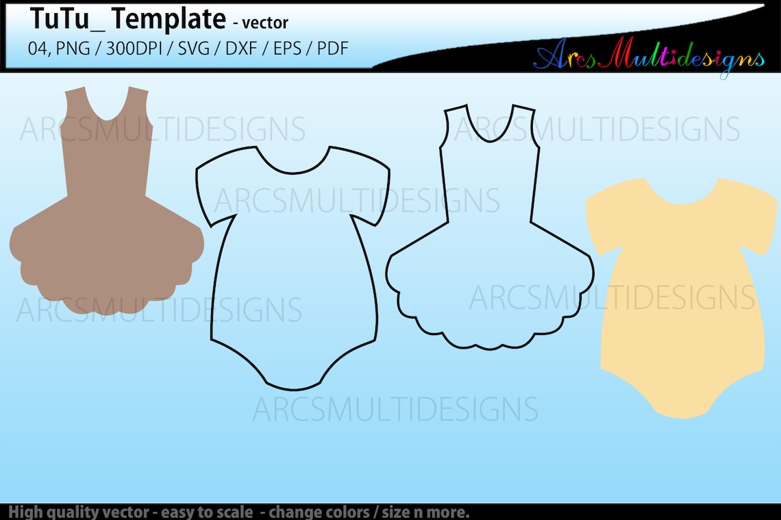Tutu Template / Tutu Svg / Tutu Baby Shower Template / Tutu - Etsy