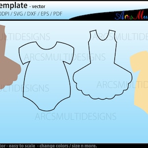 Tutu Template / Tutu Svg / Tutu Baby Shower Template / Tutu Outline - Etsy