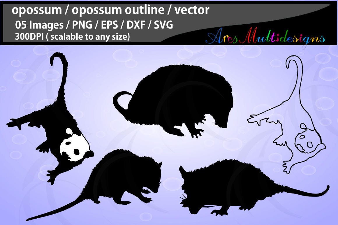 Opossum / Opossum Svg File / Opossum Vector / Opossum Silhouette ...