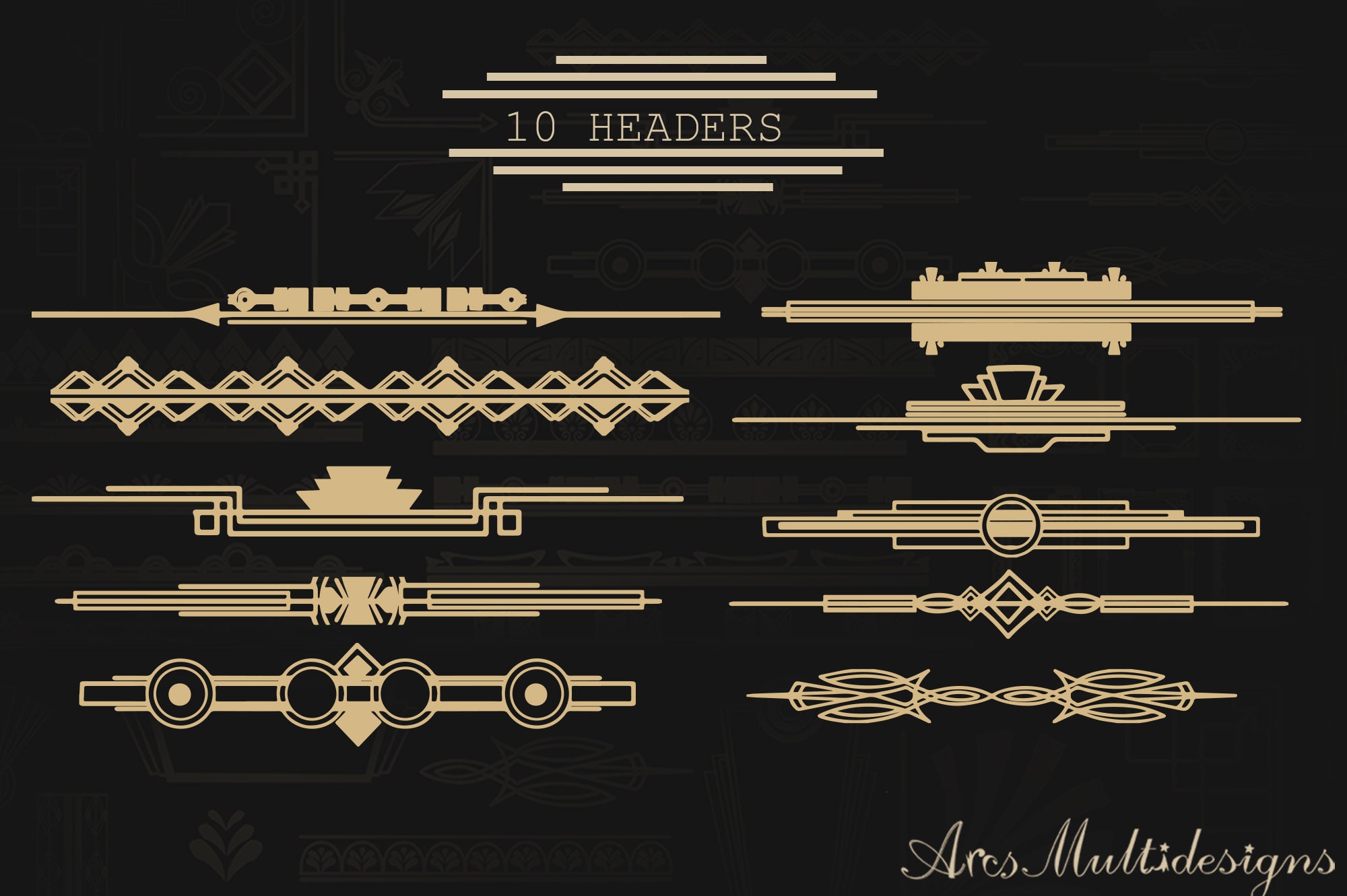 Art Deco Bundle / Art Deco Bundle Svg / Art Deco Bundle - Etsy Canada