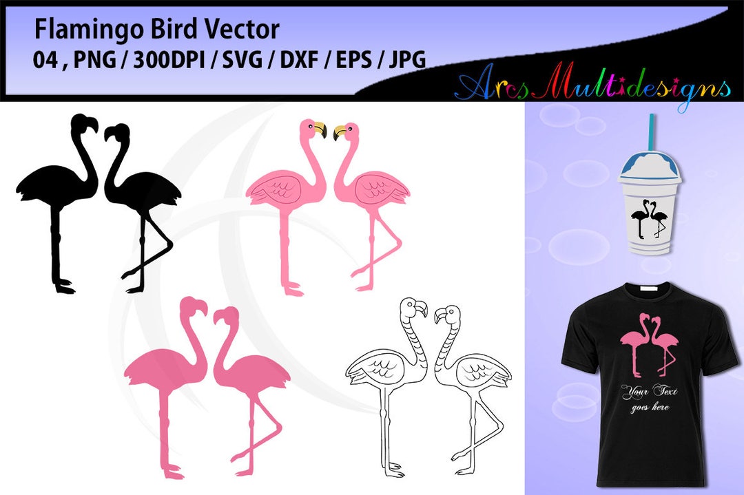 Flamingo Bird Svg Cut File / Flamingo Clipart / Flamingo - Etsy