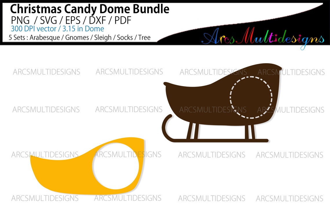 Christmas Candy Dome Ornaments Bundle / Christmas Candy Dome - Etsy
