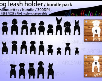 Dog Butt Leash Holder Svg | Etsy