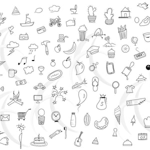 Hand Drawn Vector Clipart / Clip Art Bundle / Vector Bundle / Color ...