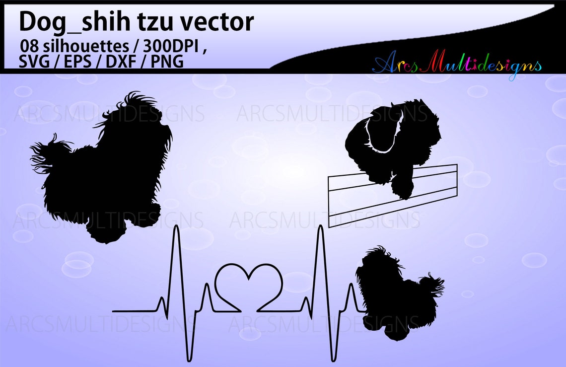 Shih Tzu Svg / Shih Tzu Dog Svg / Shih Tzu Silhouette / Shih - Etsy