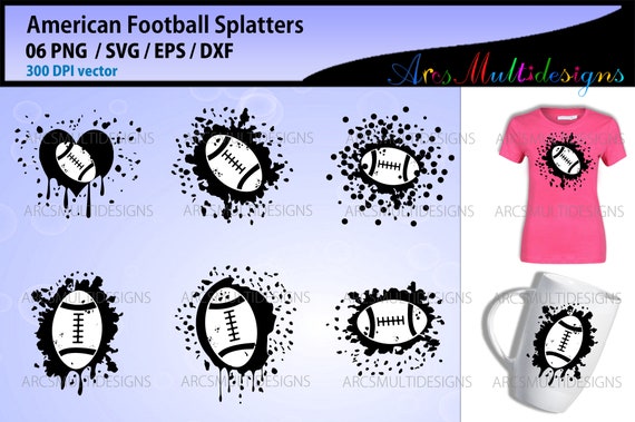 american football svg / Splatter american football / football vector ...
