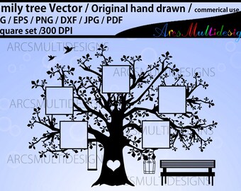 Square Family Tree - Etsy