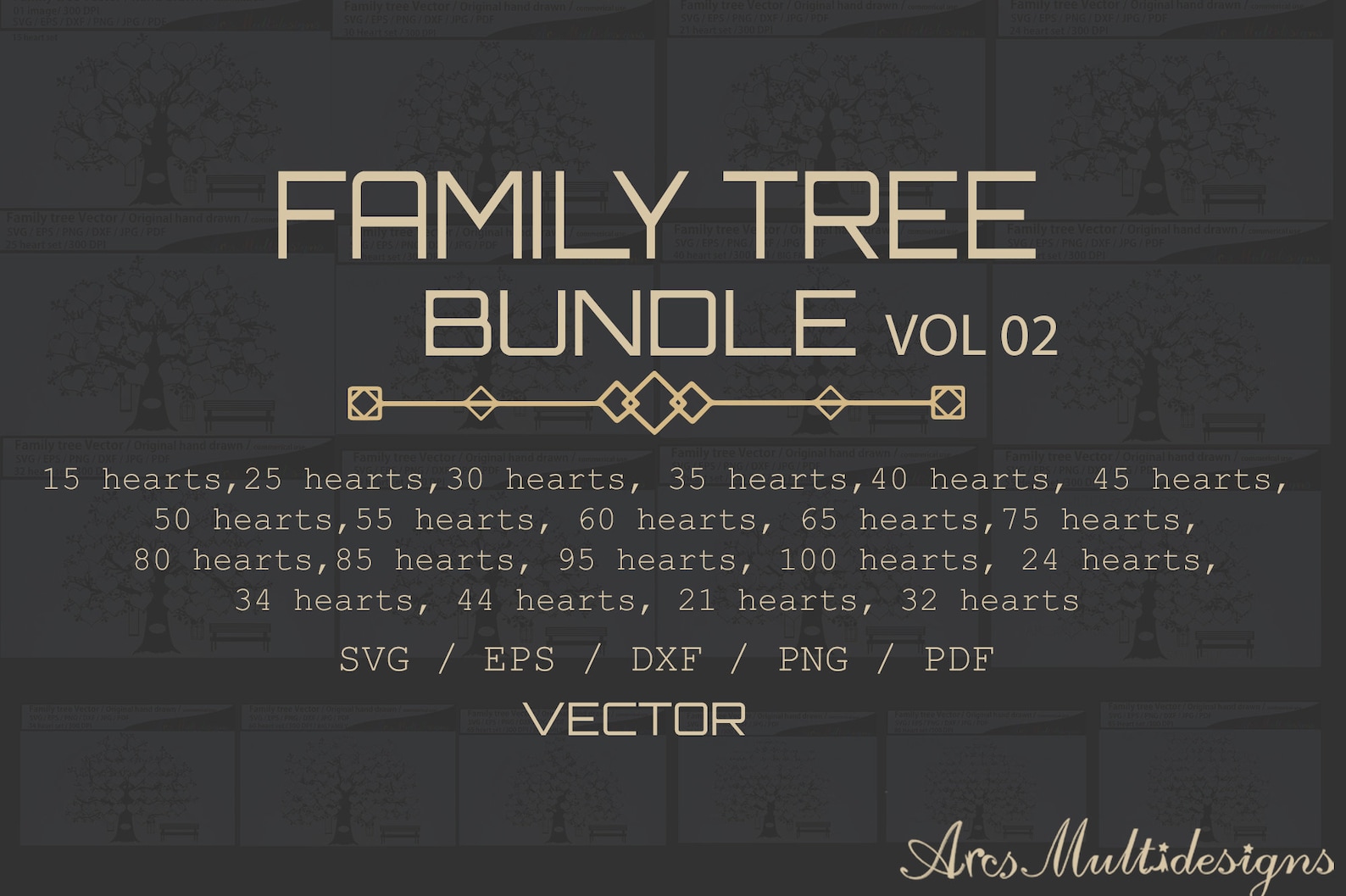 Family Tree Svg Bundle V2 Family Tree Bundle With Pets SVG - Etsy