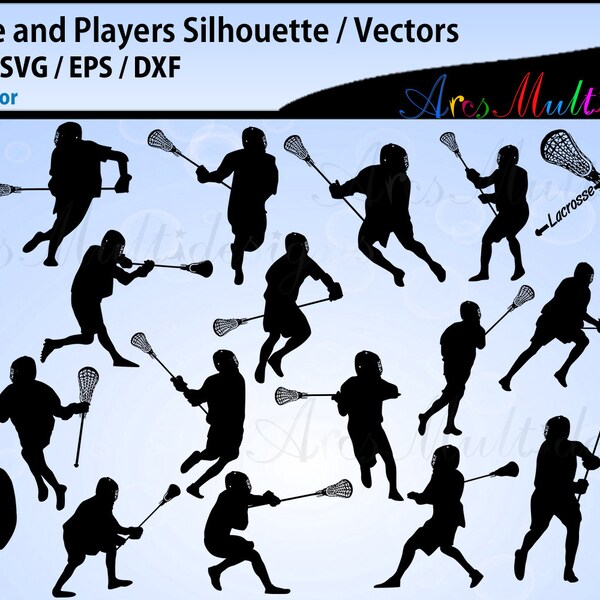 Lacrosse Vector Art - Etsy