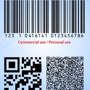 Barcodes Silhouette / 20 Barcode / Printable Bar Code / Vector Barcode ...