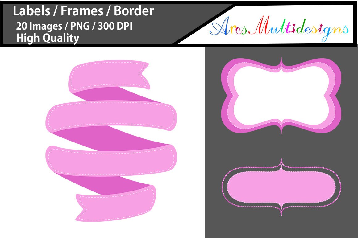 Label cut file / label high quality / frames / borders / label | Etsy