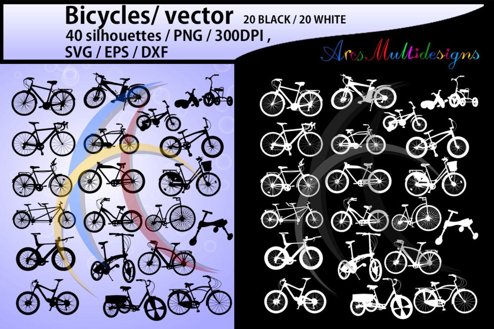 Bicycle Silhouette Svg / Bicycles / Bicycle / Bicycle Riders / - Etsy
