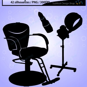 Beauty Parlour SVG Vector /makeup Svg Silhouette / Fashion Silhouette ...