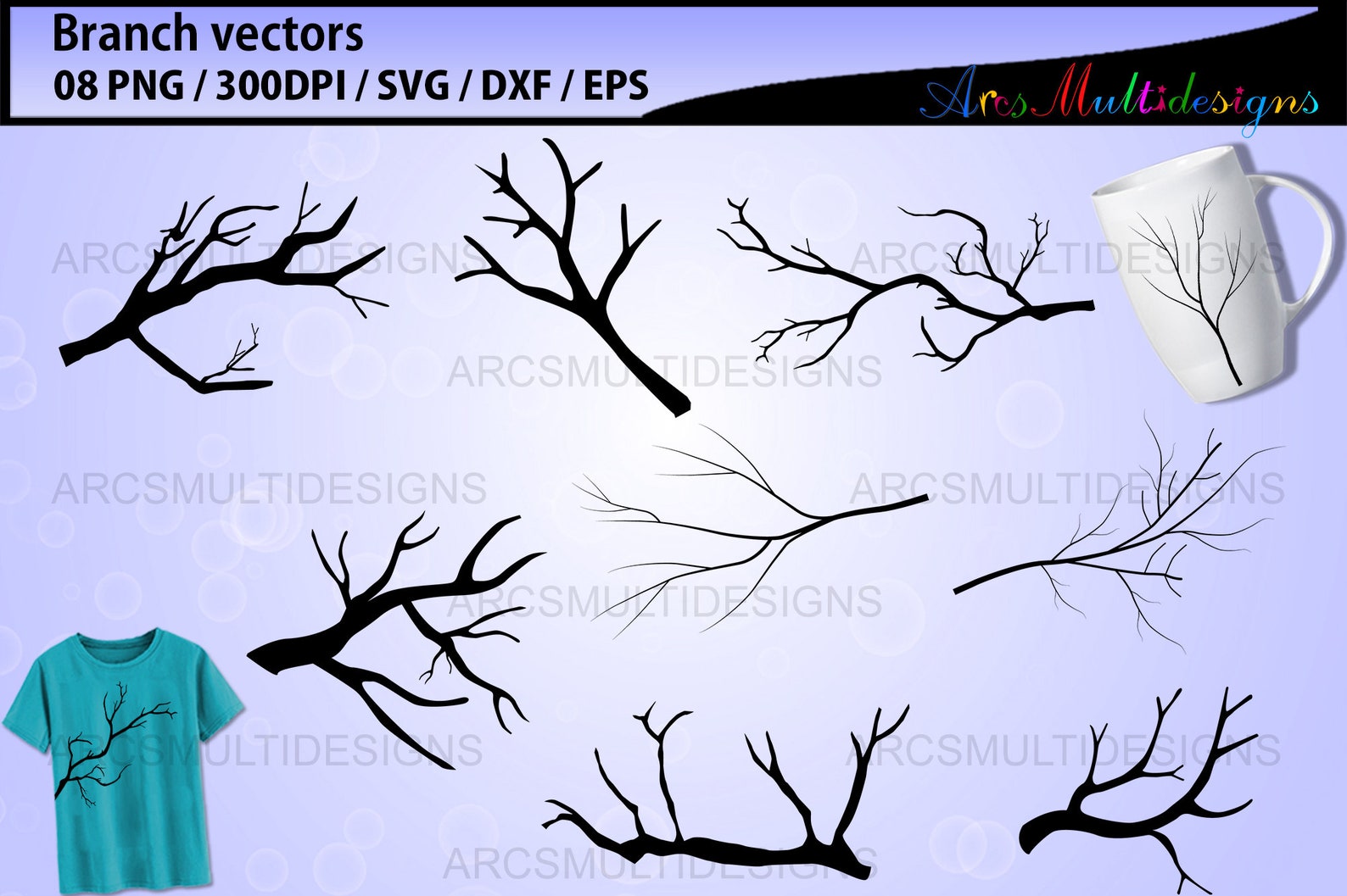 Branch Silhouettes Svg / Bare Branch / Branch Vector / Branch - Etsy