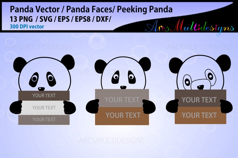 Panda SVG / Peeking panda svg / Panda face svg / Cute panda | Etsy