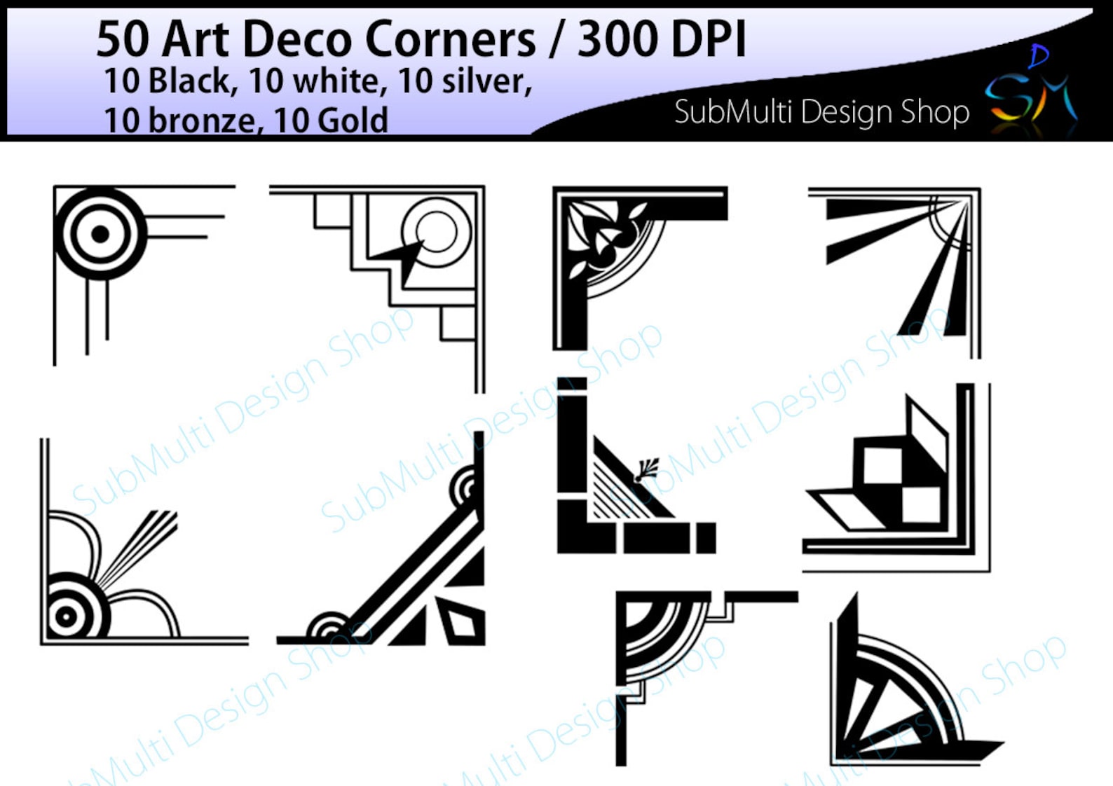 Art Deco / Art Deco Corners / Art Deco Frames / Art Deco - Etsy India