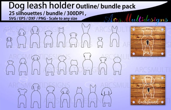 Dog leash holder outline svg / dog leash holder outline template / dog ...