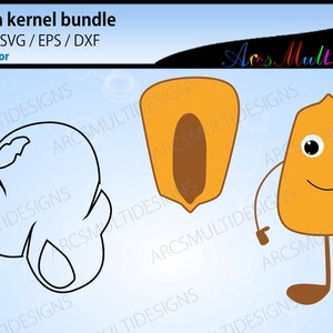 Popcorn Kernel Svg / Popcorn Kernel Vector / Popcorn Clipart - Etsy