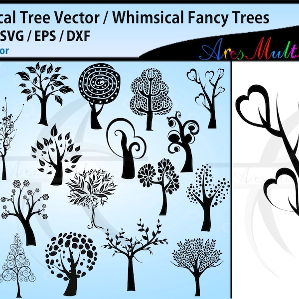 Whimsical Tree Art - Etsy