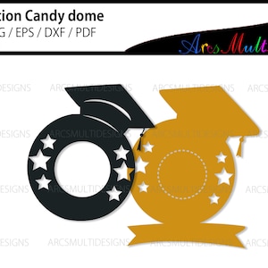 Graduate Candy Dome Holder / Graduate Cap Candy Dome - Etsy