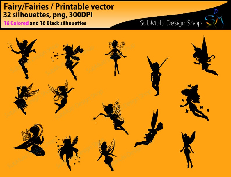 Fee Kontur /fairies / Fee /SVG / EPS /PNG/ Dxf /fairies | Etsy