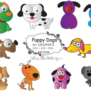 Puppy Dog Graphics and Illustrations Svg /dog Animals Clip Art SVG /dog ...