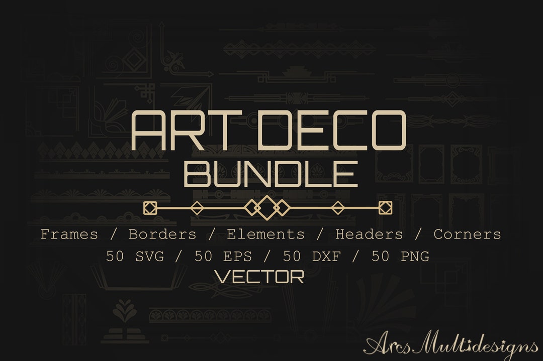 Art Deco Bundle / Art Deco Bundle Svg / Art Deco Bundle Clipart / Art ...