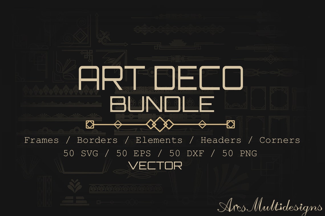Art Deco Bundle / Art Deco Bundle Svg / Art Deco Bundle - Etsy Canada
