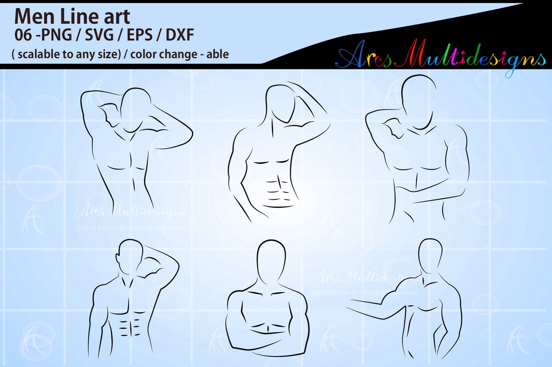 Men Silhouette, Man Silhouette, Man Outline, Men Outline, Men Svg, Male ...