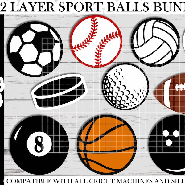Sports Balls Svg - Etsy