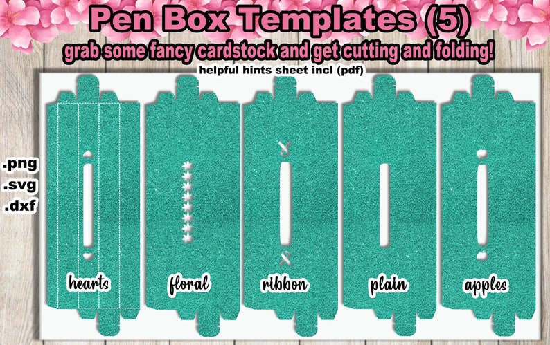 SVG Pen Box Templates for Your Custom Pen Creations Score - Etsy