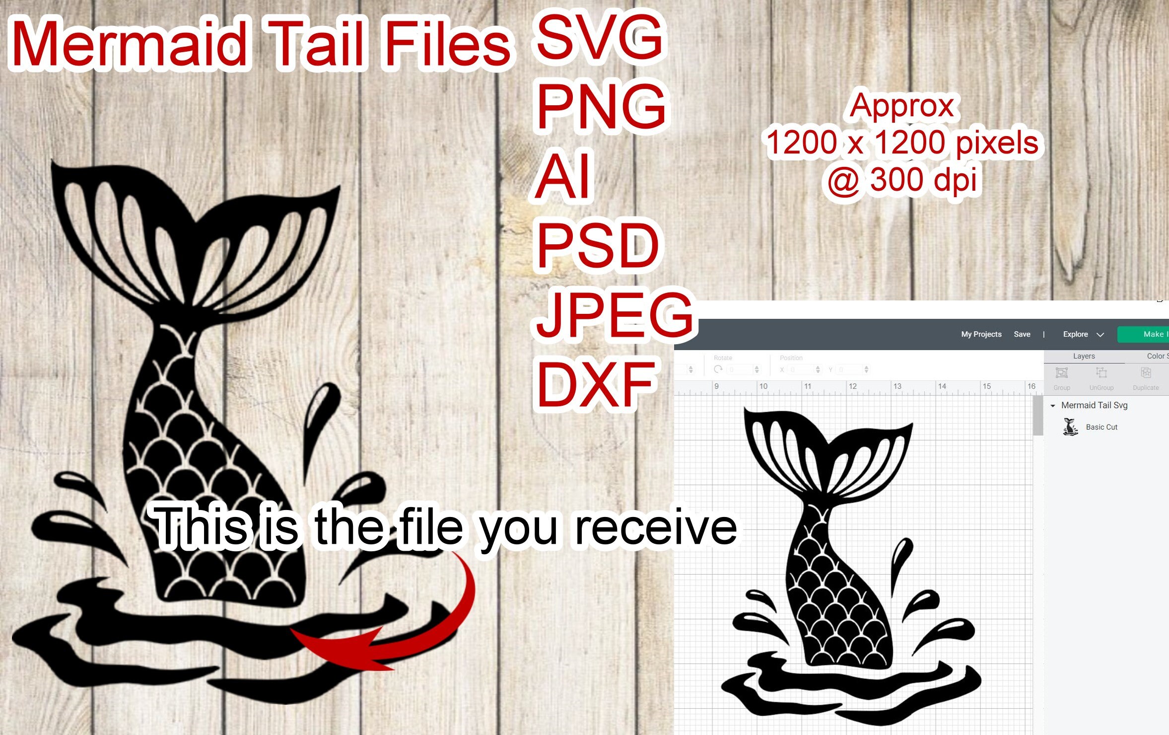 Mermaid Tail SVG Cutting File Mermaid SVG File Mermaid Tail - Etsy Canada