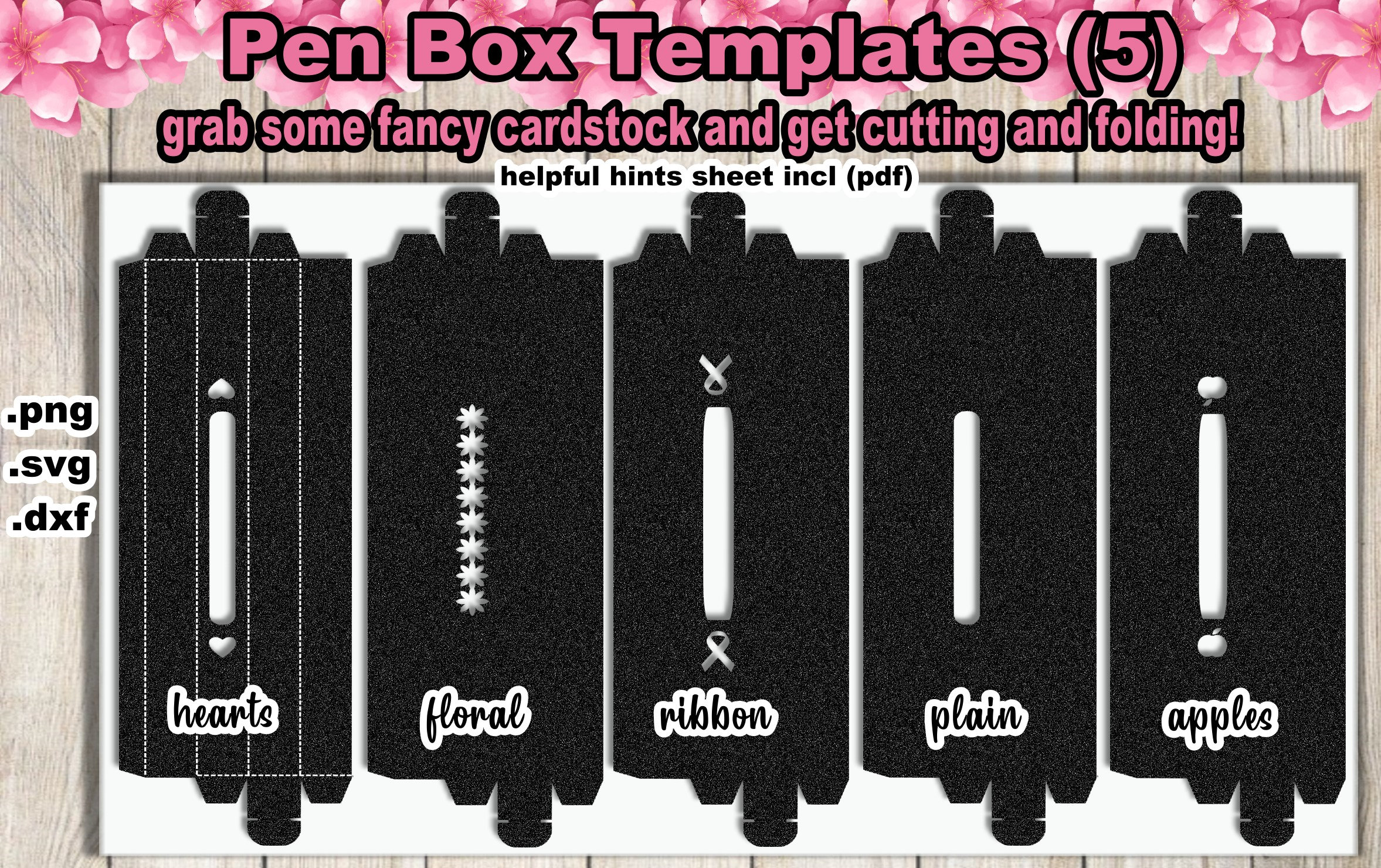 SVG Pen Box Templates for Your Custom Pen Creations Score - Etsy UK