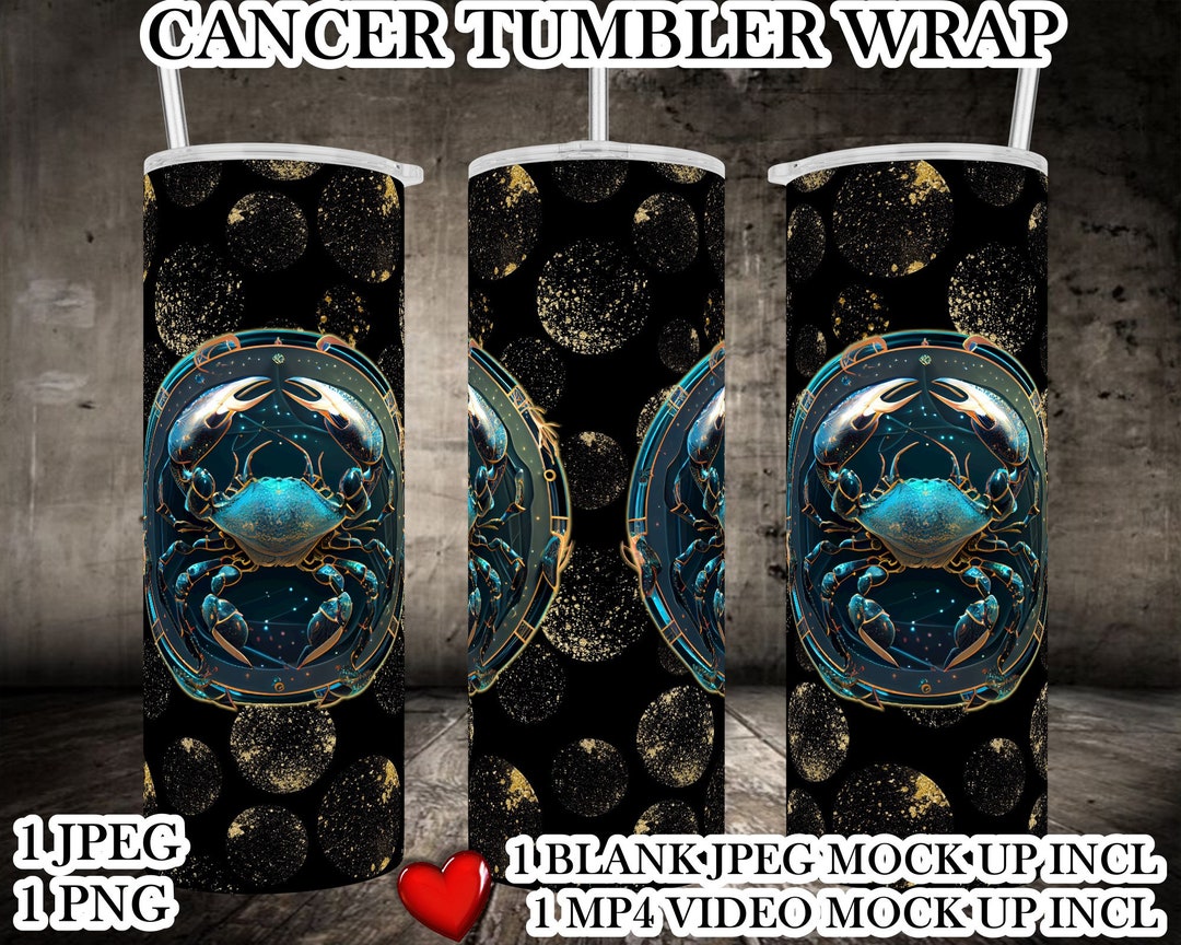 Cancer Sublimation Tumbler Template - Cancer Tumbler Wrap - Free VIDEO ...