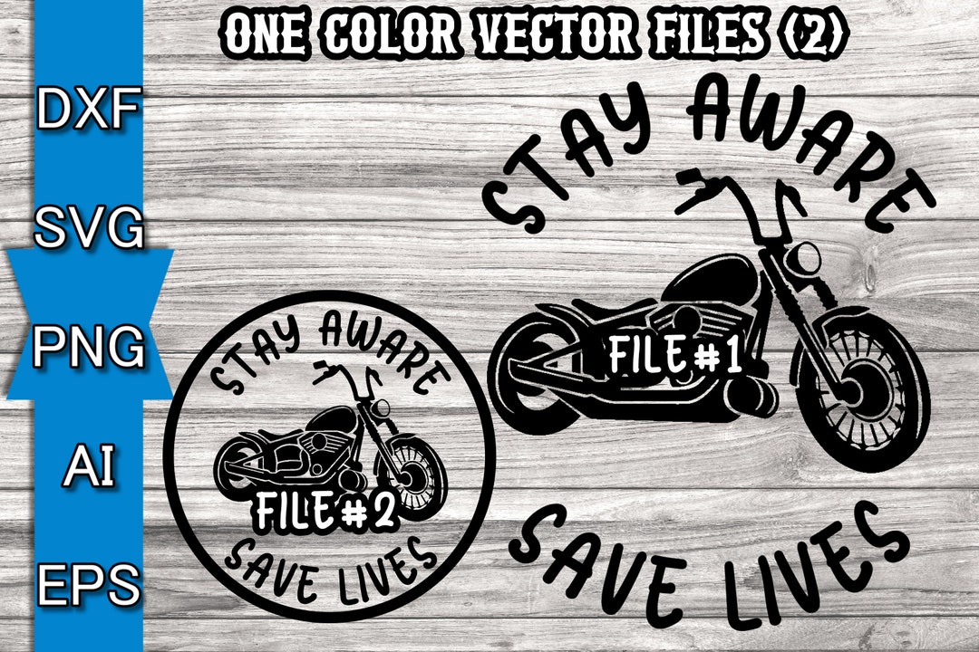 Motorcyle Safety Awareness Svg - Motorcycle Svg - Round Motorcycle Svg ...