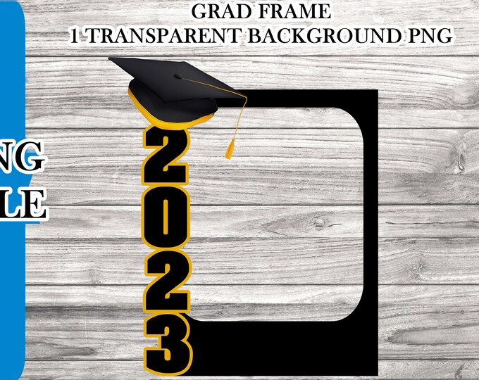 2023 Graduation Photo Frame in a Digital .png Format - Transparent ...