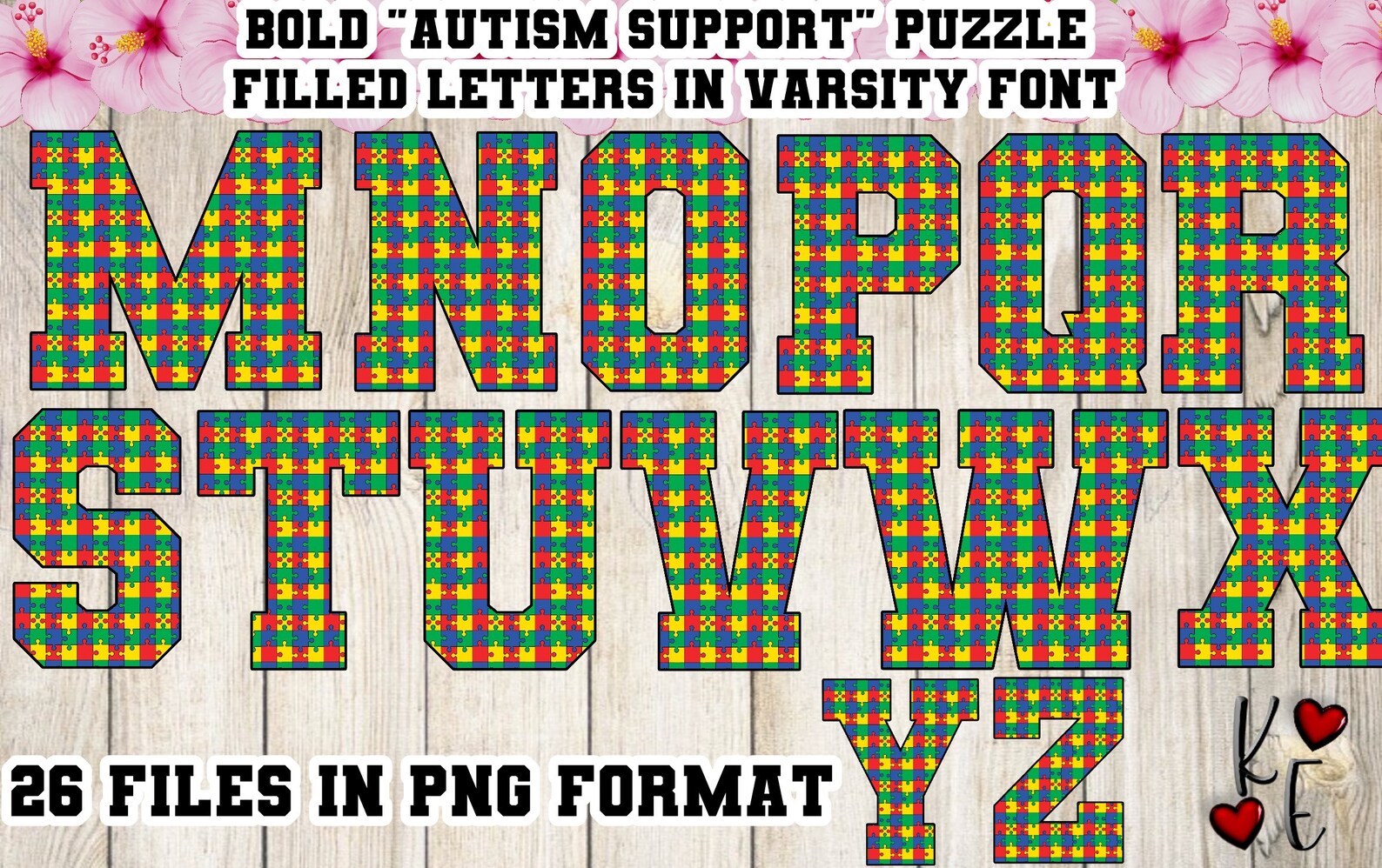 Digital Autism font to create your projects instant download | Etsy