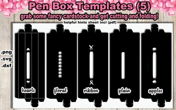 SVG Pen Box Templates for Your Custom Pen Creations Score - Etsy