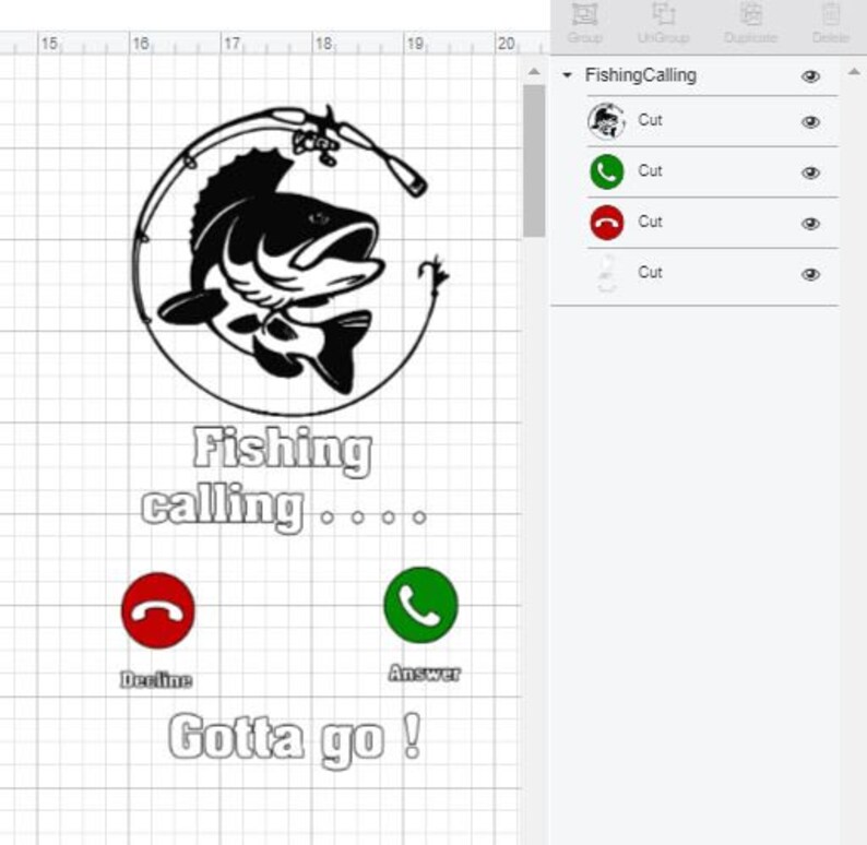 Fishing is Calling Svg or Png Cutting File for Cricut or - Etsy
