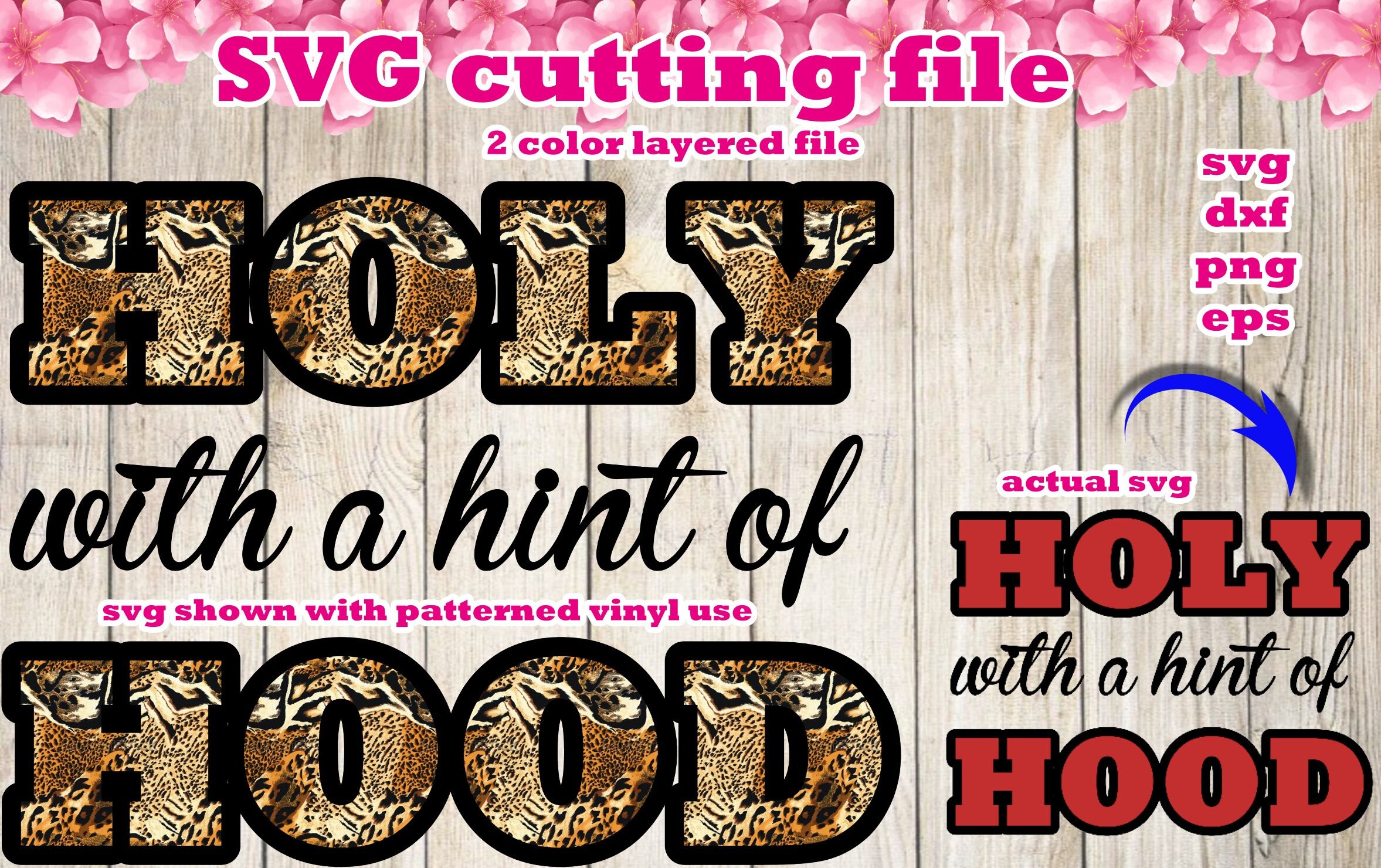 Holy With a Hint of Hood SVG Cutting File by Keepsake Expressions ...
